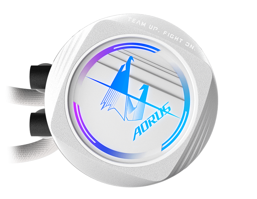 AORUS WATERFORCE II 360 ICE Liquid CPU Cooler, 360mm Radiator with 3x120mm low noise ARGB Fans ...